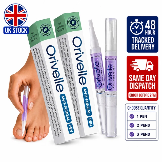 ORIVELLE ANTI FUNGAL Nail Care Pen 3ml - UK STOCK - SAME DAY DISPATCH £ ...