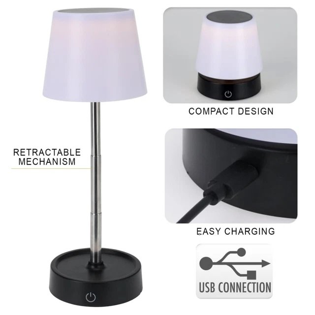 METMAXX FOLDABLE RECHARGEABLE Table Light Ambient LED Lamp £7.95 ...