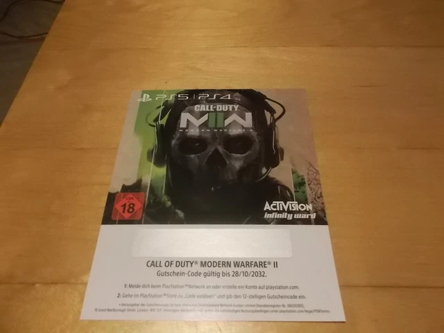 CALL OF DUTY Modern Warfare 2 Cod MW II Playstation 5 und 4 PS5 PS4-DLC Code EUR 34,50 - PicClick DE