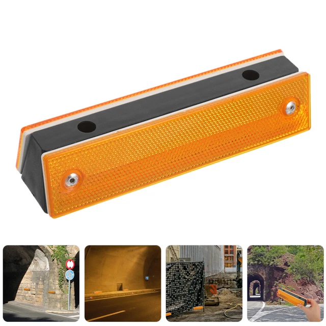 5 PCS RECTANGULAR Profile Mark Driveway Reflective Markers Reflectors £ ...