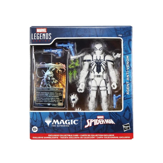 MARVEL LEGENDS SERIES Magic: The Gathering Agent Anti-Venom, Spider-Man ...