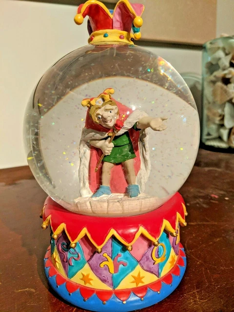 DISNEY HUNCHBACK OF Notre Dame Quasimodo Jester Snowglobe - Super Rare ...