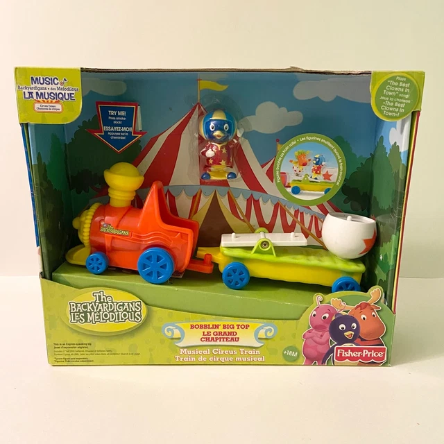 2007 BACKYARDIGANS MUSICAL Circus Bobblin Big Top Circus Train Fisher ...