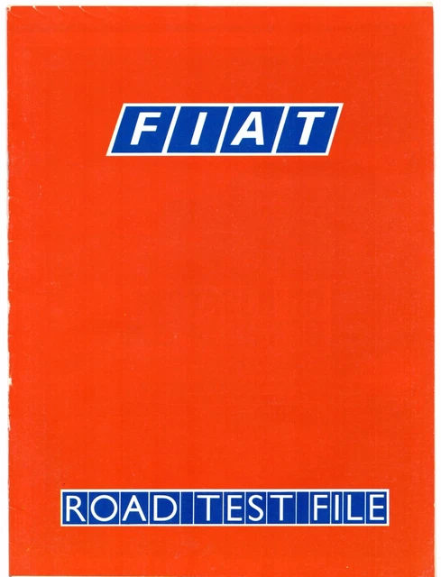 FIAT PANDA UNO Regata Croma Road Test 1986-87 Brochure Vendita Mercato ...