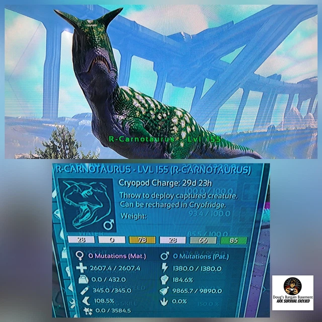 FEMALE CARNO CARNOTAURUS - Ark Survival Evolved Xbox PVE Ofc £4.01 ...