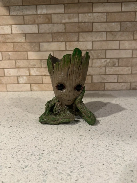 BABY GROOT PLANTER tree Man Figure Guardians of The Galaxy Pen Holder ...