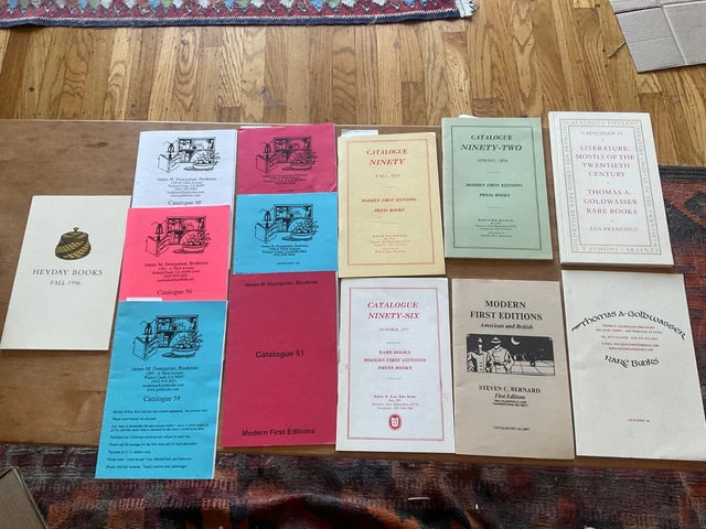 1970'S-2000’S RARE BOOK Catalogs-Robert Ross-Thomas Goldwasser-James ...