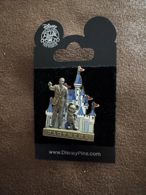 DISNEY WORLD PARTNERS Statue Walt Disney And Mickey Mouse Trading Pin ...