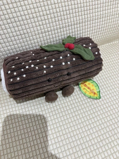 JELLYCAT YULE LOG Soft Toy with Tag Retired and Rare Excellent ...