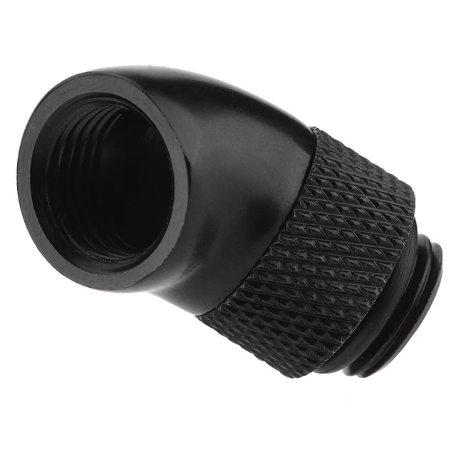 G1/4 THREAD 45 Degree Bend Angle Fitting Adapter For CPU Water Cooling ...
