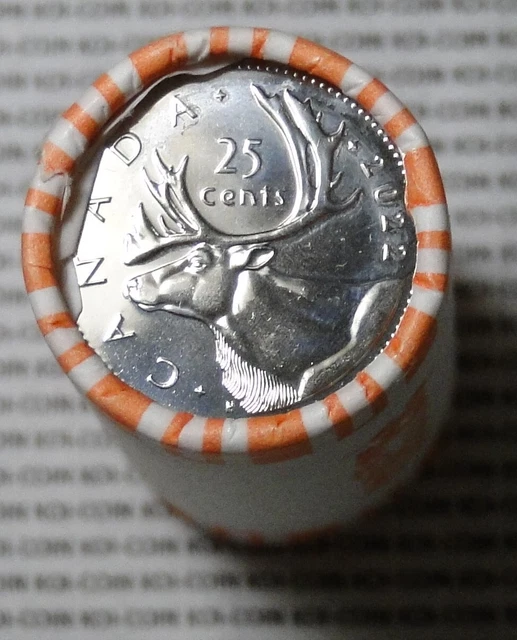 BU CANADA 2022 caribou 25c quarter coin original mint roll $24.99 ...