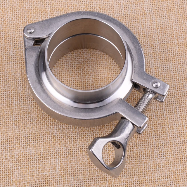 2'' INCH TURBO Exhaust Down Pipe Stainless Steel 304 V-Band Clamp with ...