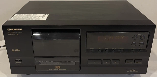 PIONEER PD-F407 FILE Type 25-Disc CD Player Changer Tested Working No ...