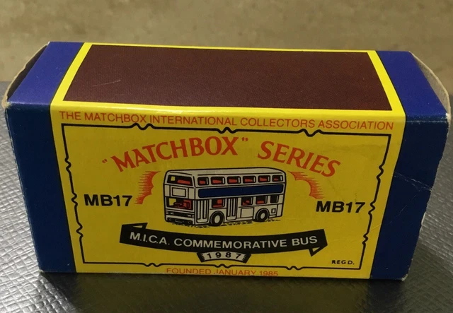 MATCHBOX SERIES MB17 MICA Commemorative Bus 1987 £5.99 - PicClick UK