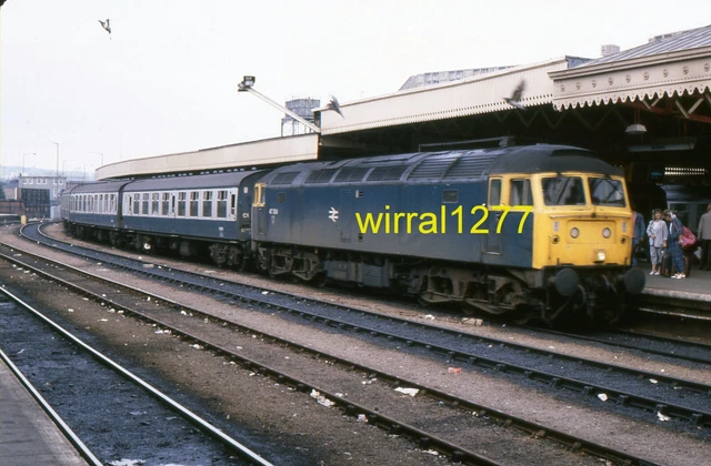 ORIGINAL RAILWAY SLIDE Class 47 47354 at Sheffield 01.09.87 £2.99 ...
