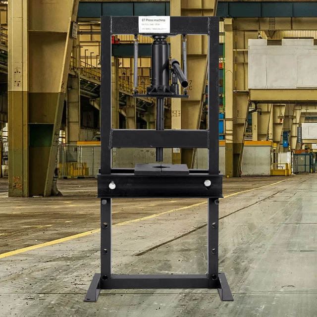 6 TON HEAVY Duty Hydraulic Bench Press Machine Workshop Garage Bearing ...