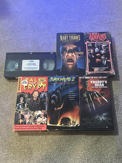 HORROR VHS LOT of 6 Nightmare On Elm Street-Tales From The Crypt ...