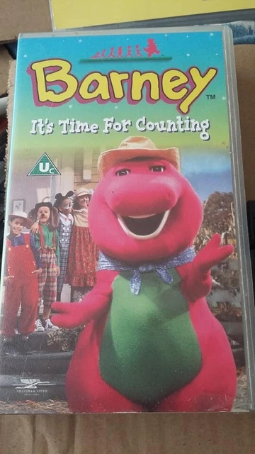 BARNEY 'It's Time For Counting' - 1998 VHS - KIDS CHILDREN + SONGS £2. ...