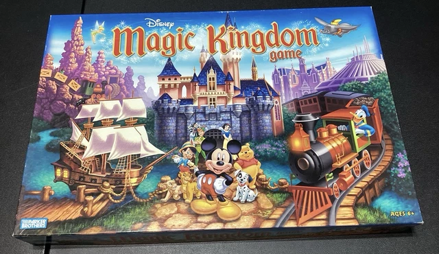 DISNEY MAGIC KINGDOM Theme Park Board Game 100% COMPLETE! EUC Parker ...