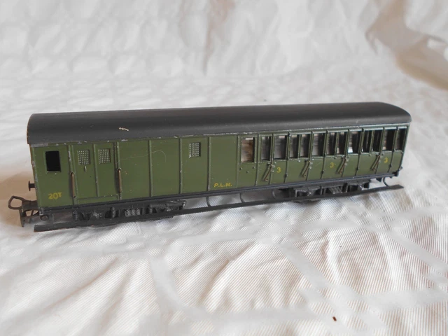 SMCF VINTAGE PLM French railways all 3rd brake coach metal model 1960s ...