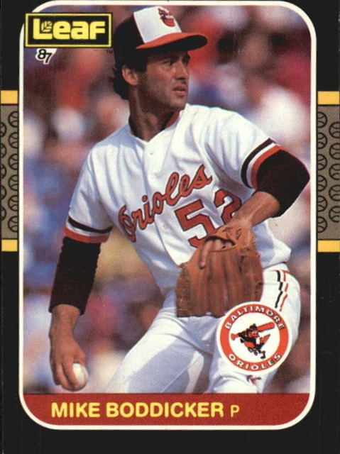 1987 CARTE DE baseball Leaf/Donruss Baltimore Orioles #76 Mike ...