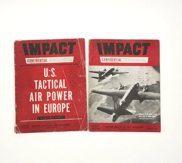 WW2 ORIGINAL IMPACT Magazines Classified and Confidential Images 1945 ...