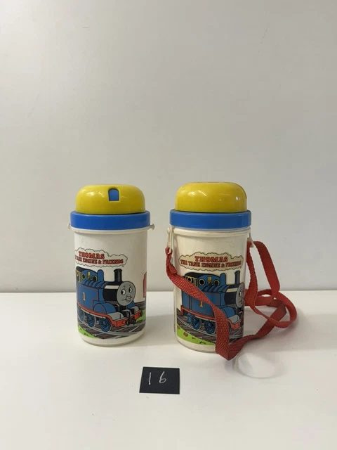 VINTAGE 1995 THOMAS The Tank Engine & Friends child’s cup With Straw X2 ...