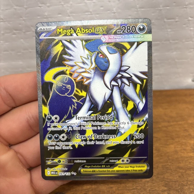 POKÉMON TCG MEGA Absol EX 161/132 Mega Evolutions Ultra Rare Card - NM ...