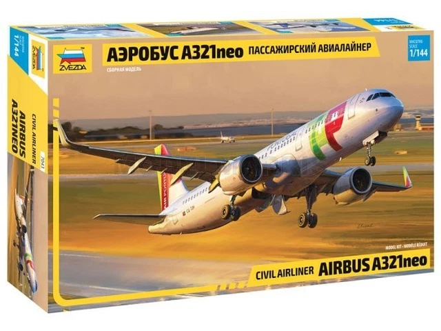 ZVEZDA 7043 1/144 Civil Airliner Airbus A321neo EUR 26,99 - PicClick IT