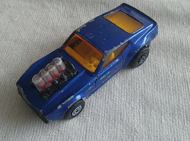 MATCHBOX LESNEY ROLAMATICS No.10 Ford Mustang Piston Popper in dark ...