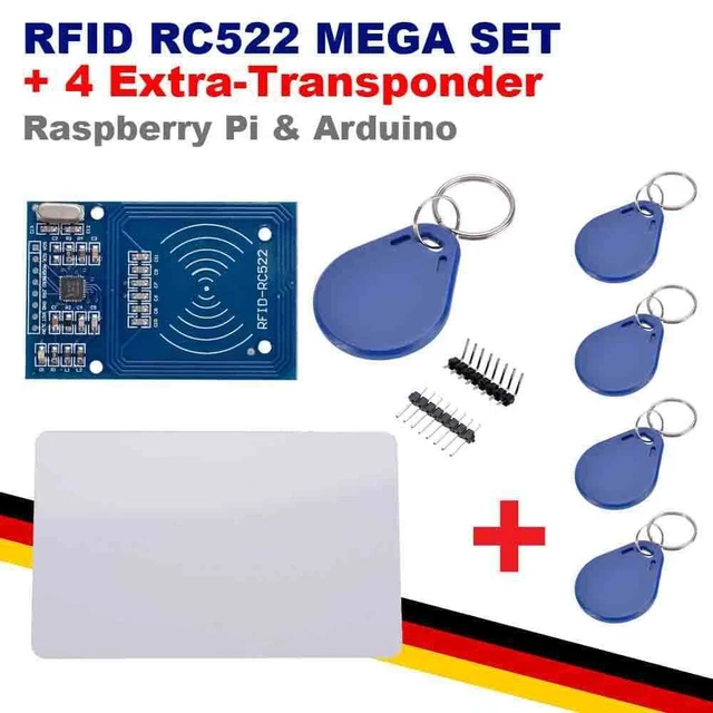RFID-RC522 MEGA KIT +4 | Mifare NFC Card Reader Module Reader Raspberry ...