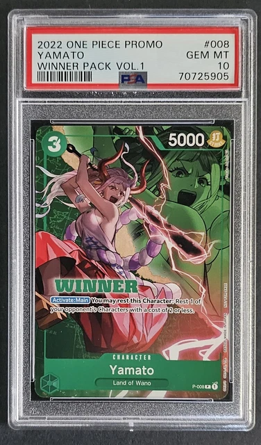 PSA 10 ONE Piece Yamato Winner Pack Vol. 1 #008 EUR 75,25 - PicClick FR