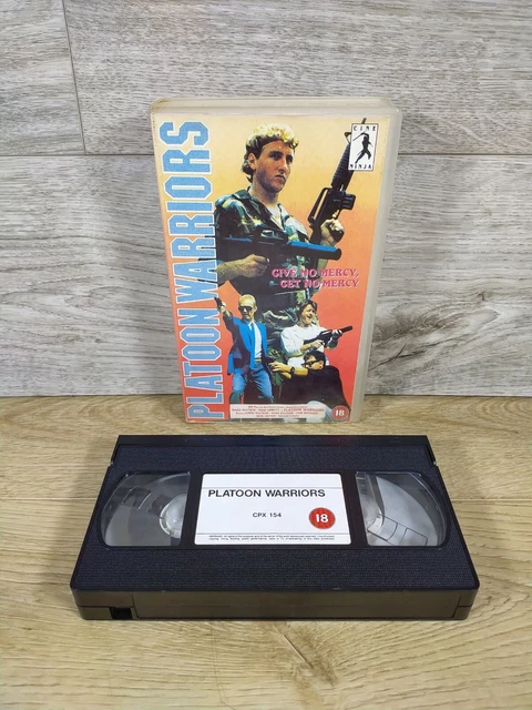 PLATOON WARRIORS VHS Video Tape 1988 Action VERY RARE Cine Ninja Mark ...