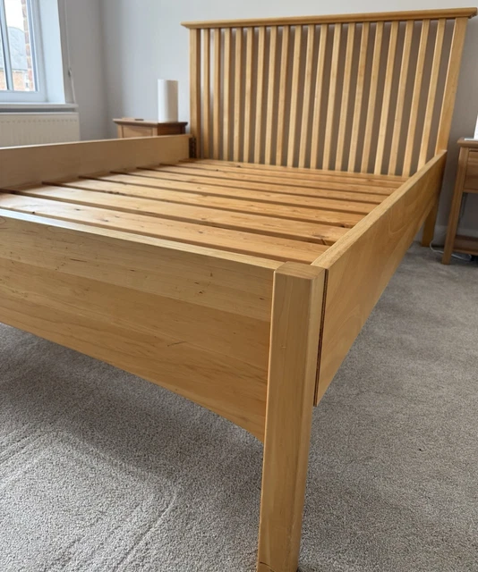 LAURA ASHLEY WOOD Slatted Double Bed Frame £104.70 - PicClick UK