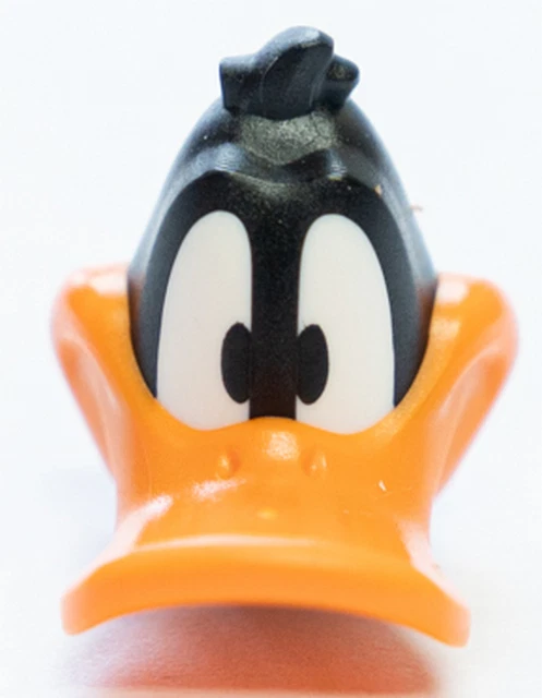 LEGO 75005PB01 MINIFIGURE, Head, Modified Looney Tunes Daffy Duck with ...