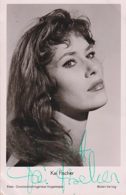 KAI FISCHER ORIGINAL Autogramm signierte Rüdel Postkarte 50er Jahre EUR ...