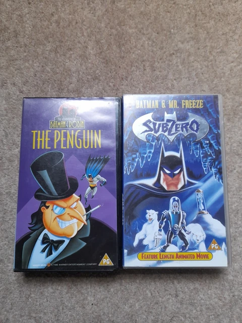 BATMAN AND MR Freeze:Sub Zero kids childrens animated Bundle VHS Video ...