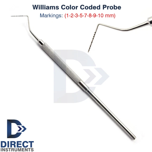 Unc15 Probe UNC 15/Williams Dental Probe - Double-Ended Periodontal ...