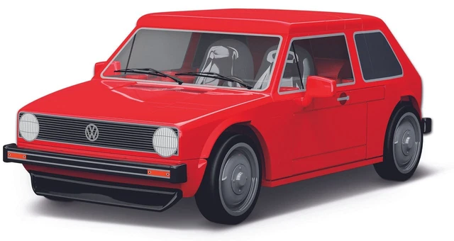 ORIGINAL VW VOLKSWAGEN Cobi Golf 1 rot Modell 1:35 3B1099320C 645 NEU ...