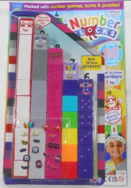 Cbeebies Numberblocks Magazine 6 10 With Toys And Stickers Issue 21 £1199 Picclick Uk 