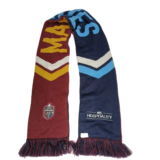NRL STATE OF Origin NSW QLD Matchday Scarf 160cm Reversible Double ...