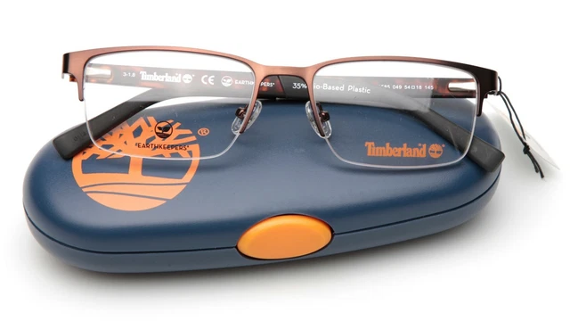 NEW TIMBERLAND TB1585 col.049 MATTE DARK BROWN EYEGLASSES GLASSES 54-18 ...