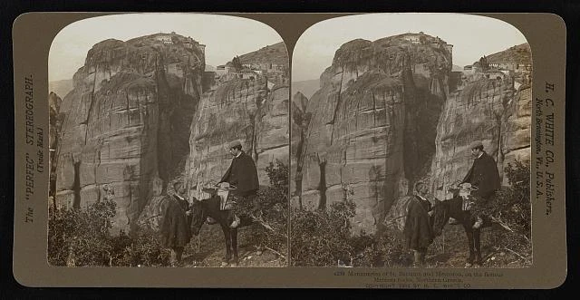GREECE MONASTERIES OF St Barlaam and Meteoron, on the famous Mete - Old ...