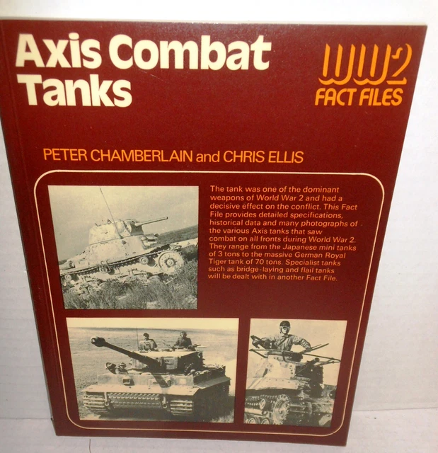 BOOK ARCO WW2 Fact Files Axis Combat Tanks Germany Japan Italy plus ...