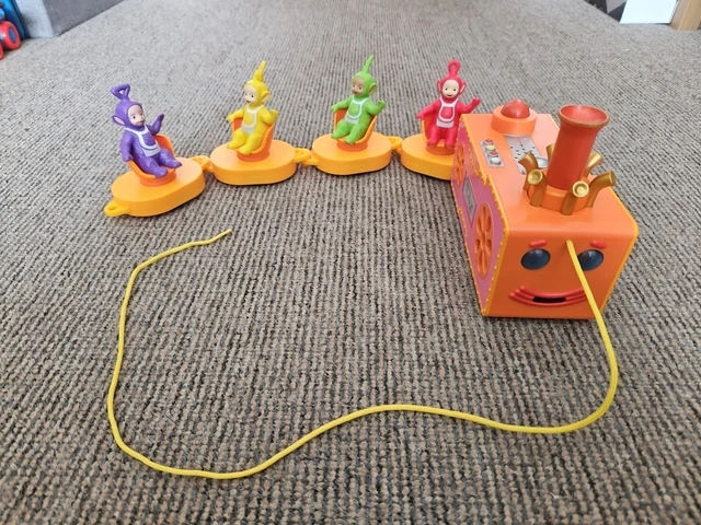 TELETUBBIES PULL ALONG Custard Train Lights & Sounds Childrens Toy £23. ...