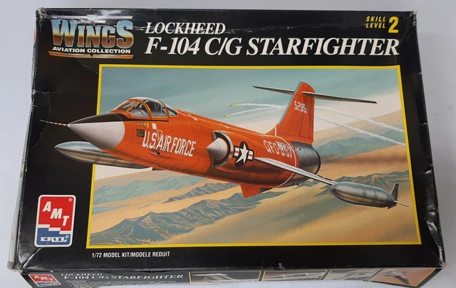 1994 F-104 C/G Starfighter AMT Ertl 1/72 Scale Airplane Model £29.10 ...