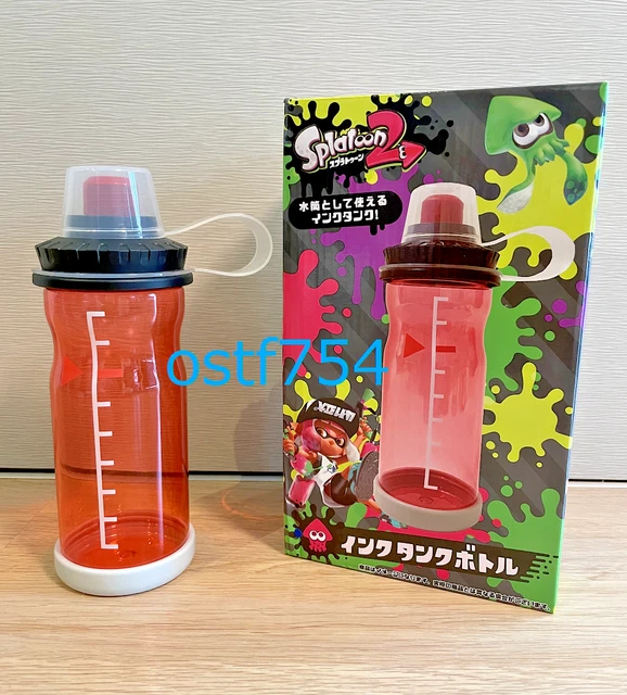 NINTENDO SPLATOON 2 Ink Tank Bottle Water Bottle 500ml Neon Pink £64.86 ...