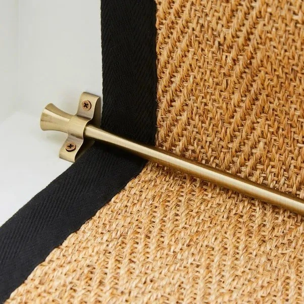 ANTIQUE BRASS STAIR Rod / Rods Trumpet Finials - 725mm x 10mm - 1 or 13 ...