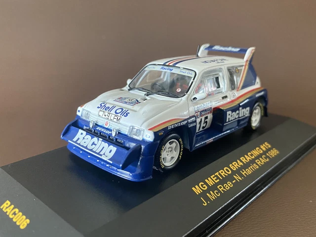 1/43 IXO MG Metro 6R4 Jimmy McRae RAC Rally 1986 - WRC - Rothmans ...