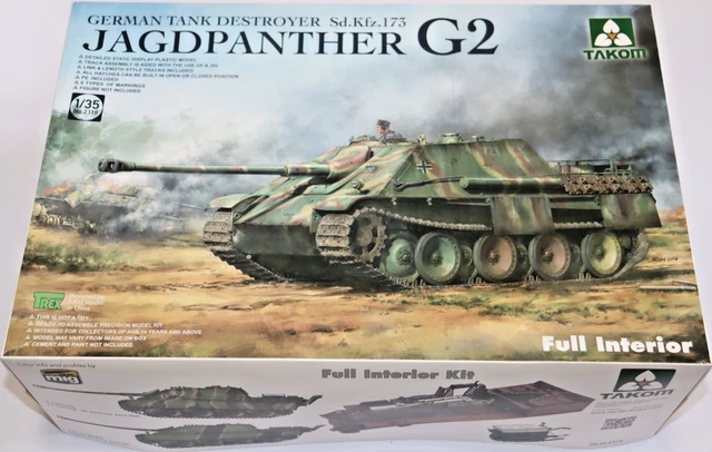 TAKOM 2118 GERMAN Tank Destroyer Jagdpanther G2 Full Interior Kit 1:35 ...